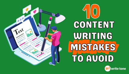 10 Content Writing mistakes to avoid